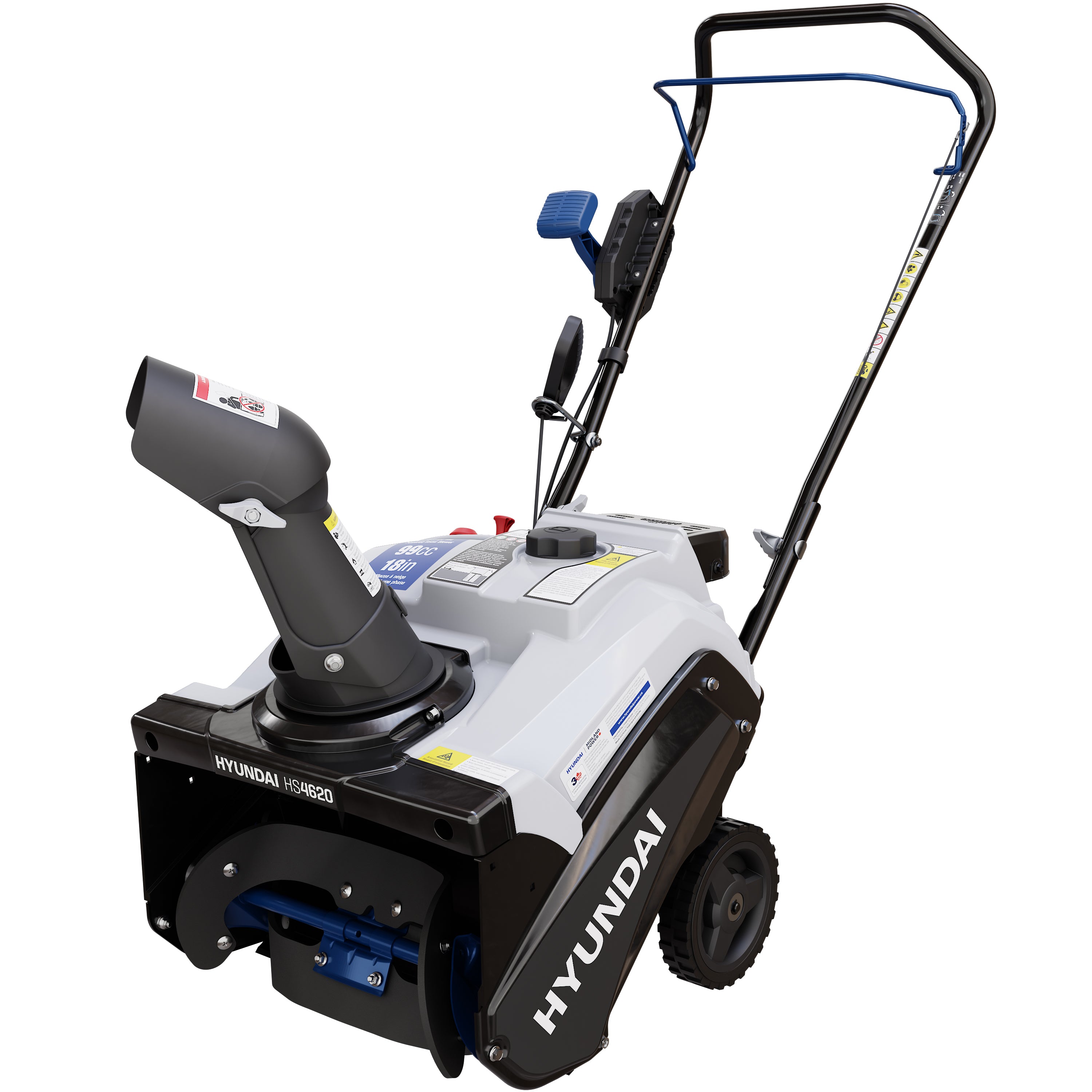 Hyundai 18-Inch HS4620 99cc Single-Stage Gas Powered Snow Blower ...